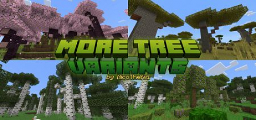 More Tree Variants Add-on 1.20+ | Minecraft PE Mods Addons More Tree Variants Add-on 1.20+ | Minecraft PE Mods Addons