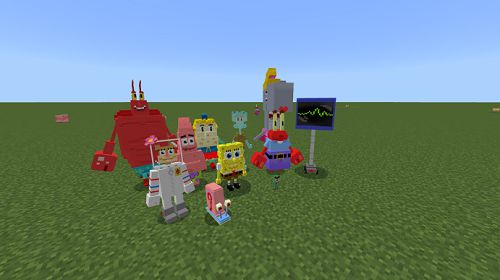 SpongeBob SquarePants Add-on 1.20+ | Minecraft PE Mods and Addons