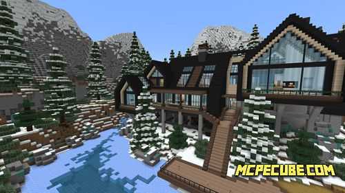 Winter Mansion Map | Maps for Minecraft PE