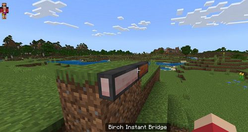 Instant Bridges Add-on 1.20+ | Minecraft PE Mods and Addons